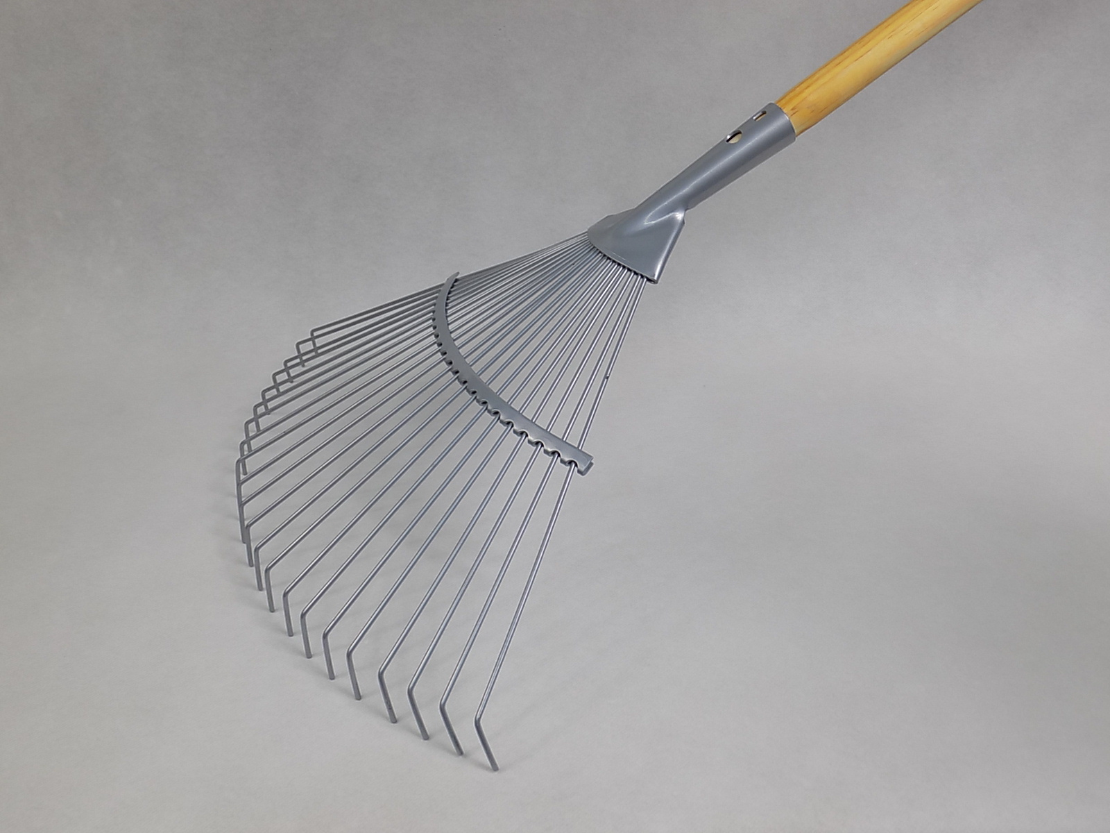 Bladhark metaal ronde tand + steel 1.50 m. - Samco Gereedschappen